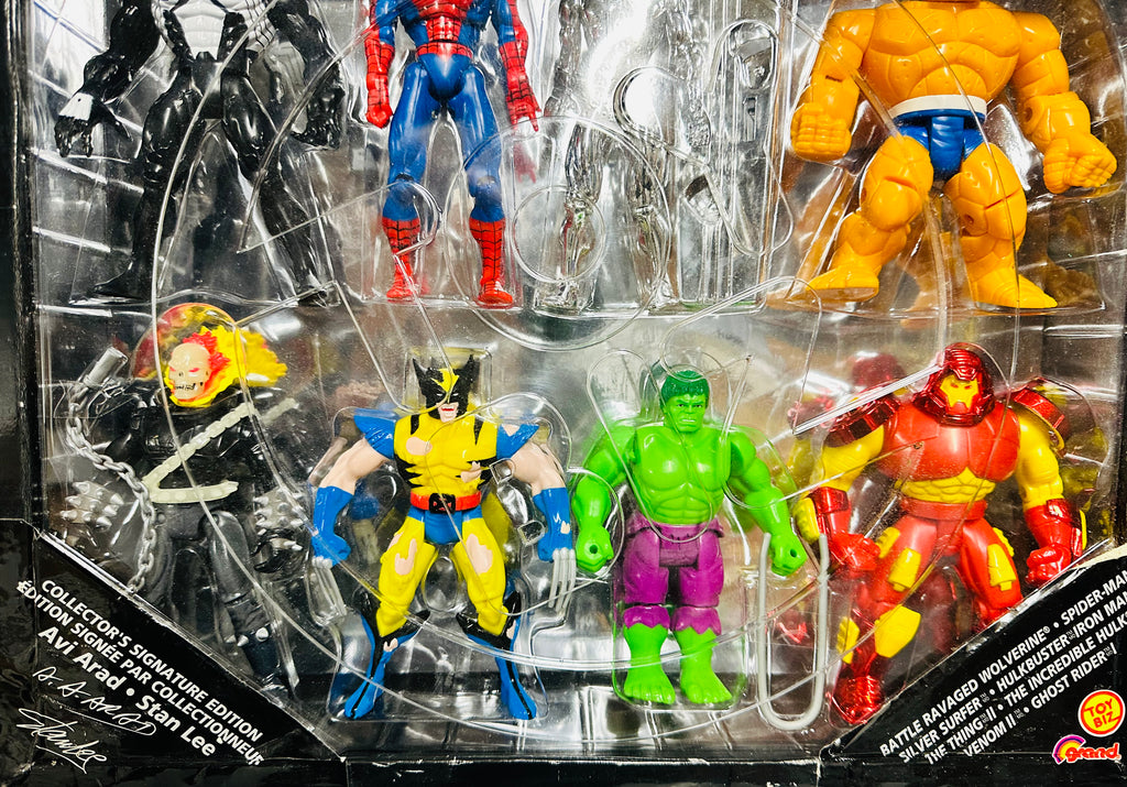 Marvel superheroes rare 8 vintage figures sealed box set 1995 ...