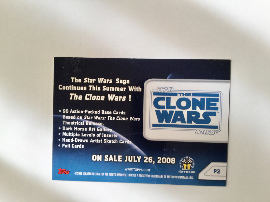 Star Wars Clone Wars rare promo card 2008 – Fastball Collectibles