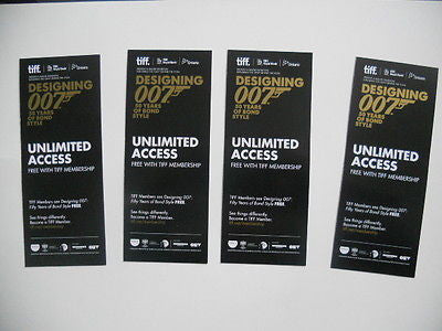 James Bond 50th Anniversary 4 bookmarks – Fastball Collectibles