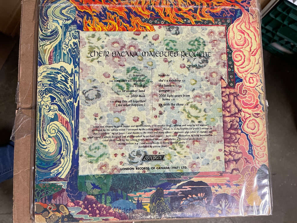 Rolling Stones Satanic Majesties Request rare lenticular cover record ...