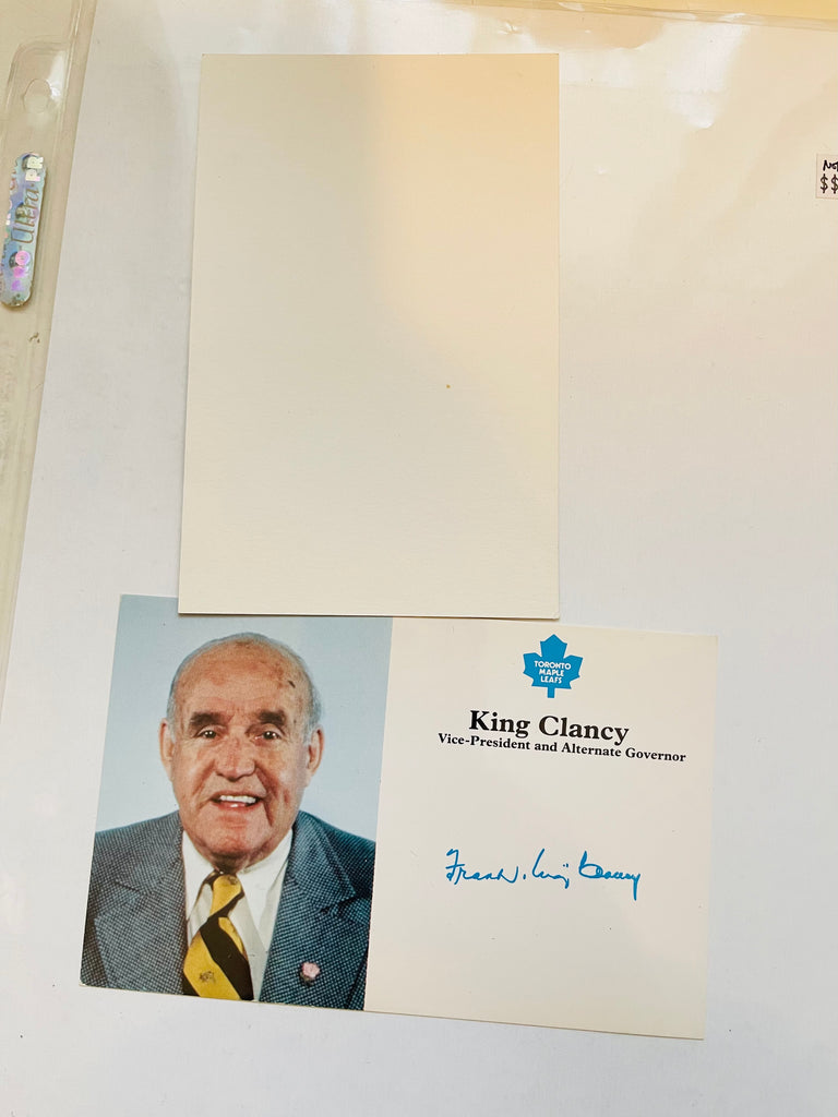 King Clancy and Harold Ballard vintage hockey postcards 1980s ...