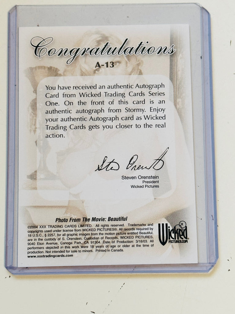 Stormy Daniels famous Adult movie star rare autograph insert card ...
